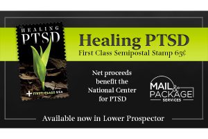Healing PTSD stamp now at Mail & Package - Auxiliary Services