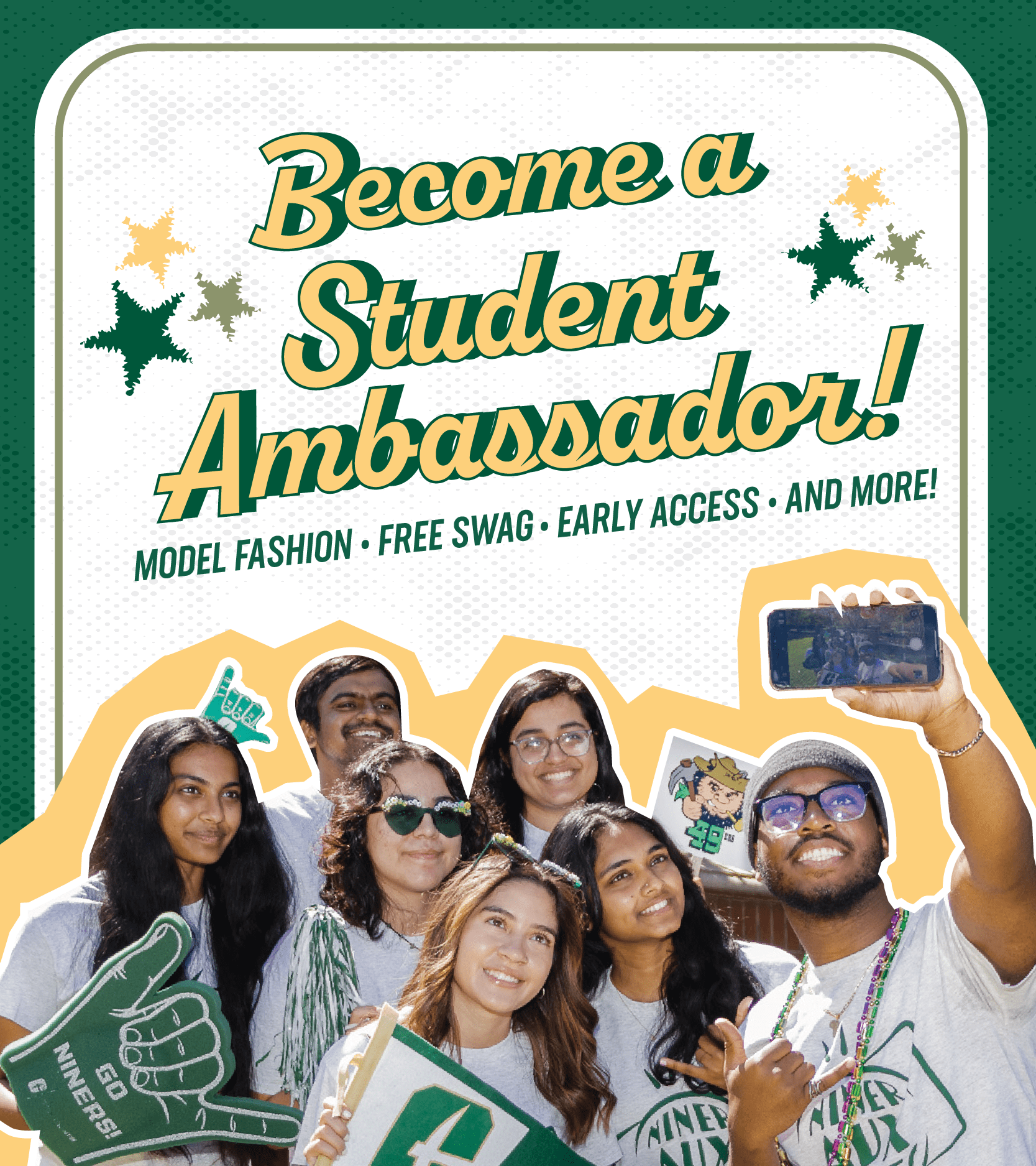 Become a student ambassador and earn perks - Auxiliary Services